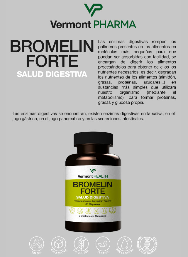 Bromelin Forte. Enzimas Digestivas - MiMédico Blog
